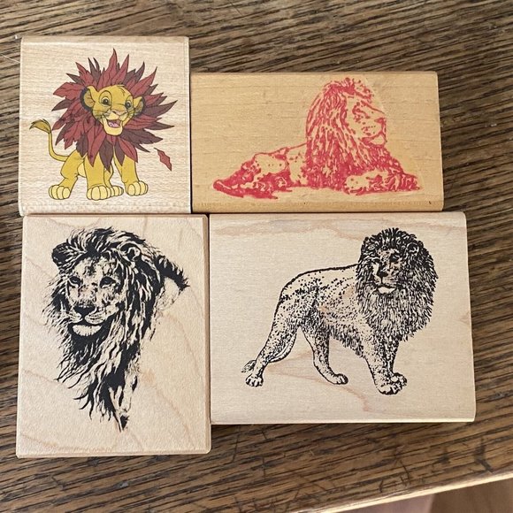 PSX Designs | Office | Vintage Rubber Stamps Lions Psx Lion King Wood ...